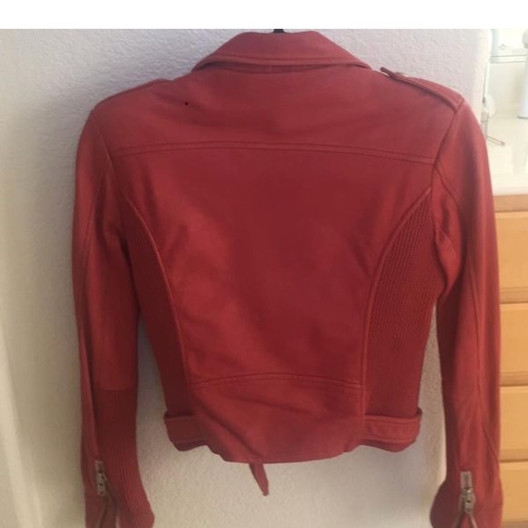 IRO | Jackets & Coats | Iro Cherry Red Leather Jacket | Poshmark